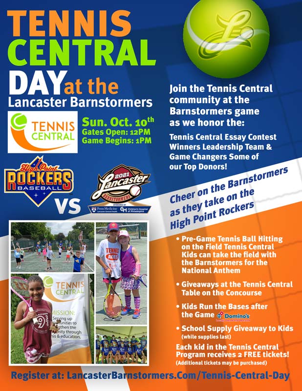 Register for Tennis Central Day at the Lancaster Barnstormers! | Tennis ...